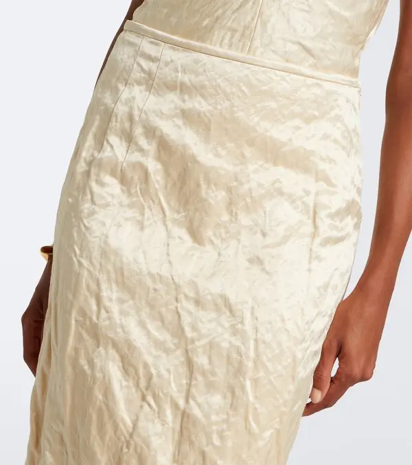FFORME Calico Metallic Fibre Blend Midi Skirt