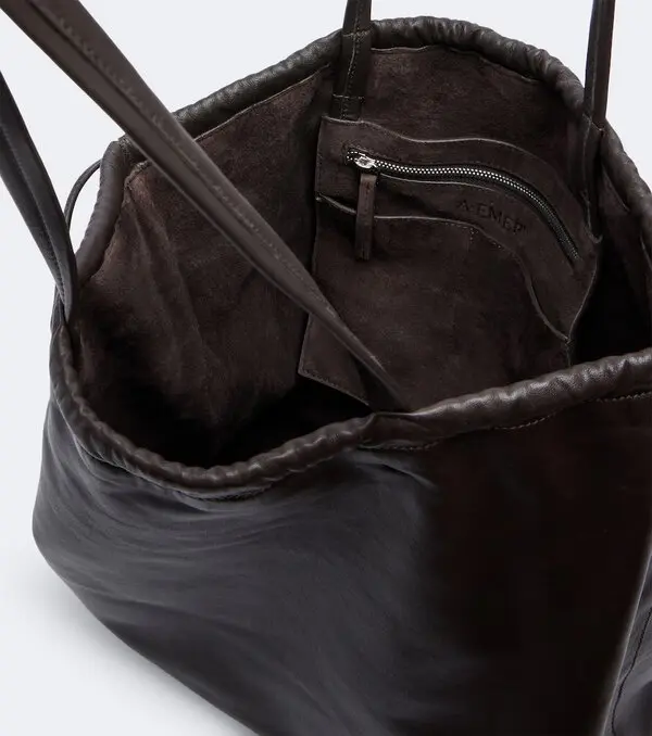 A.emery Sibella Leather Drawstring Tote Bag