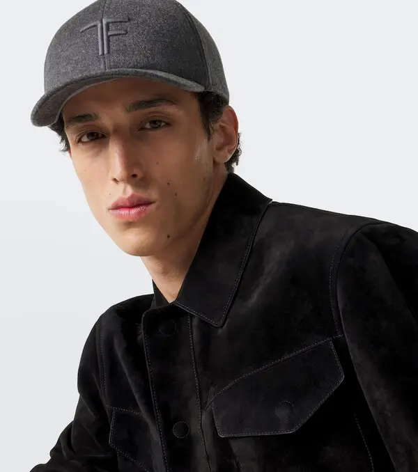 TOM FORD Logo Cashmere Baseball Cap