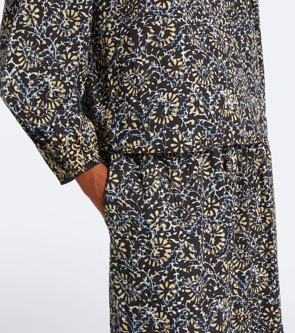 Ulla Johnson Siena Printed Cotton-blend Top - Multicoloured