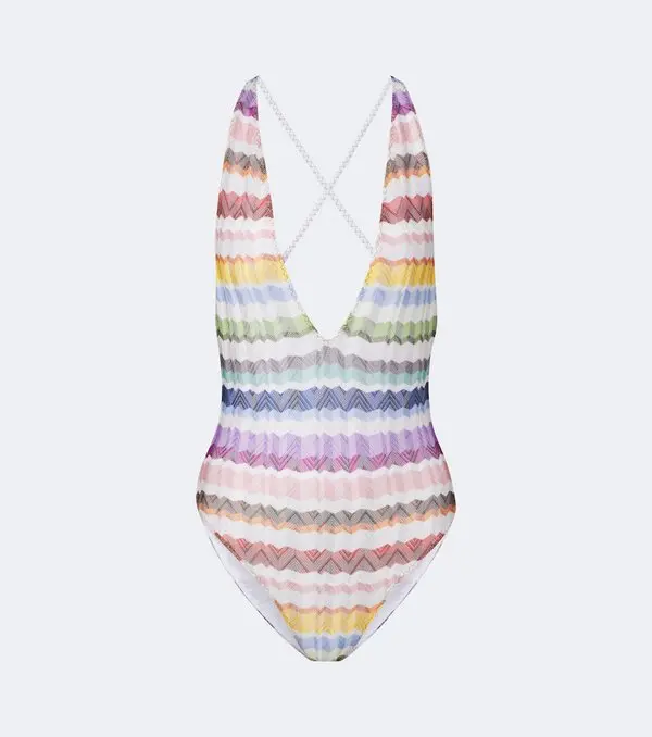 Missoni Zigzag One-piece Swimsuit - Multicoloured