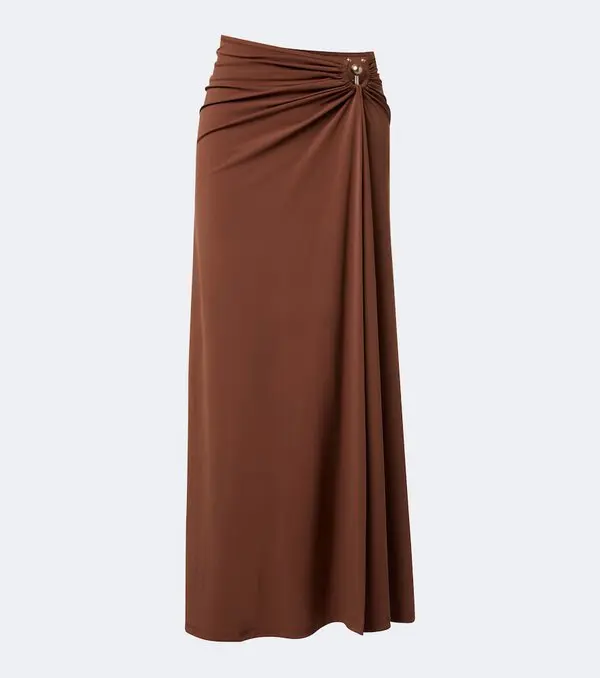 Christopher Esber Gathered Jersey Maxi Skirt