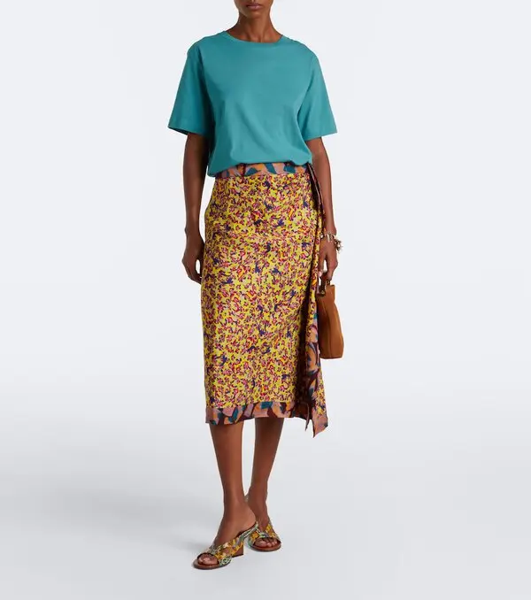 Dries Van Noten Snake-effect Leather Mules - Multicoloured