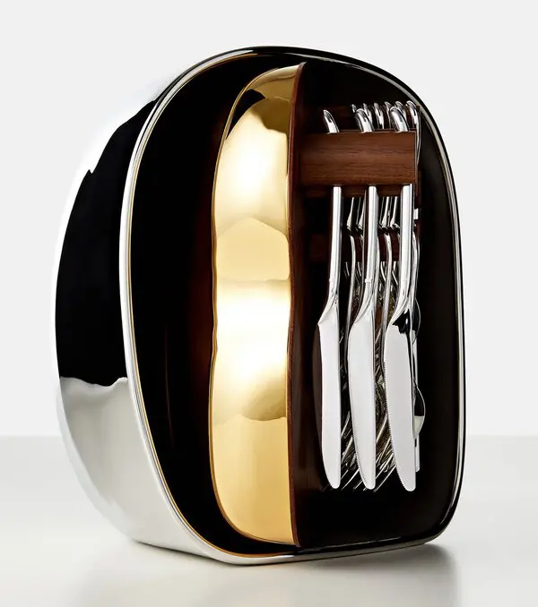 Christofle X Charlotte Chesnais Carrousel Cutlery Set And Case
