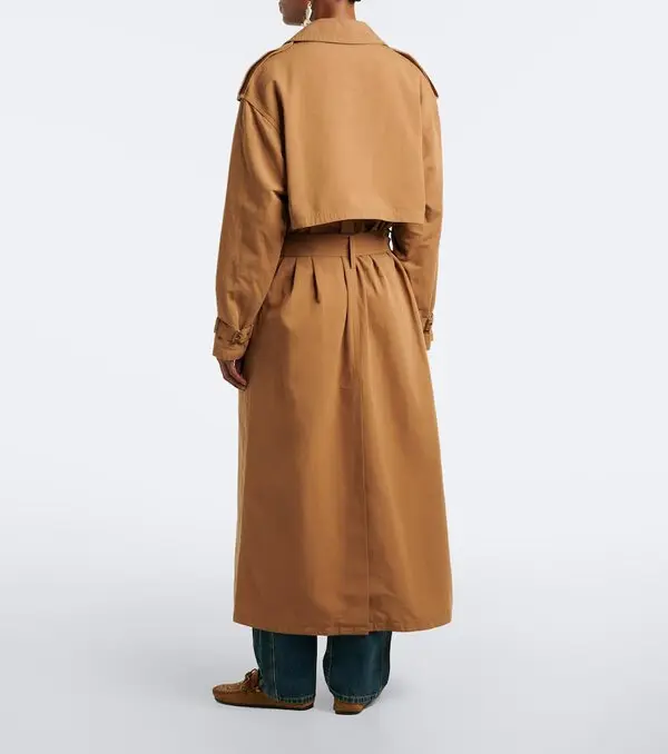Isabel Marant Étoile Violette Cotton And Linen Trench Coat