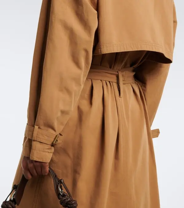 Isabel Marant Étoile Violette Cotton And Linen Trench Coat