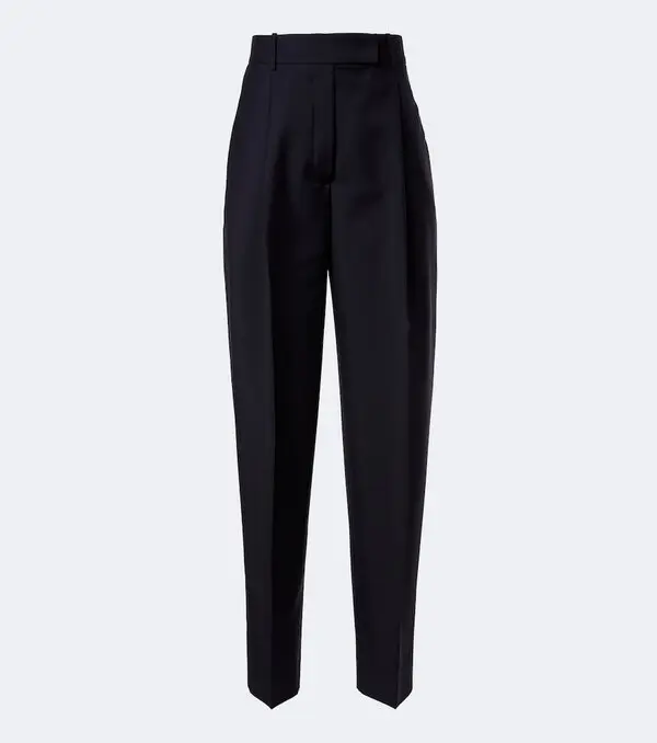 RÓHE Daria Wool And Mohair Pants - Blue