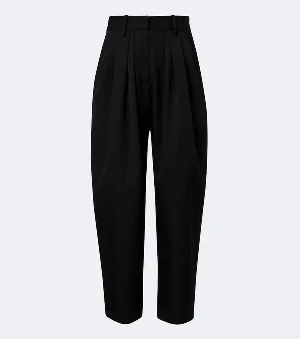 Isabel Marant Étoile Janice Pleated Wool Trousers - Black