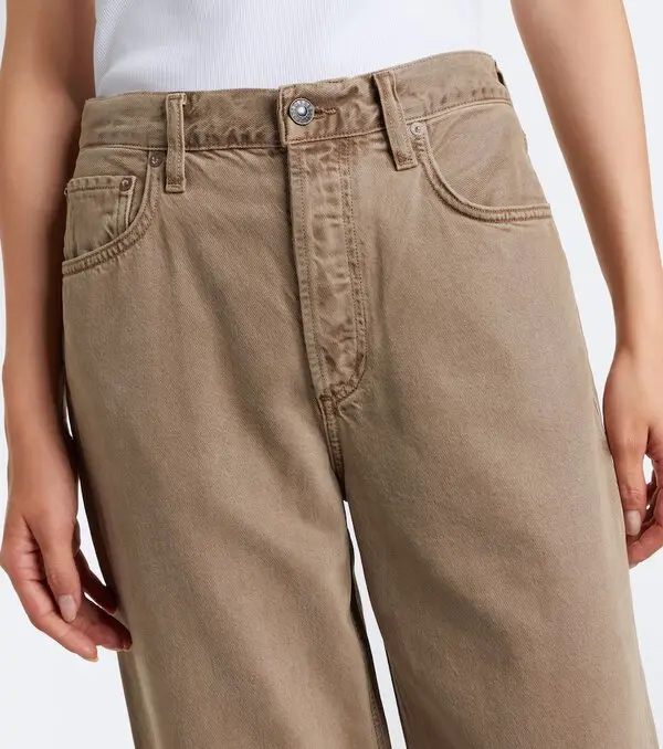 AGOLDE Low Slung Baggy Wide-leg Jeans In Trail