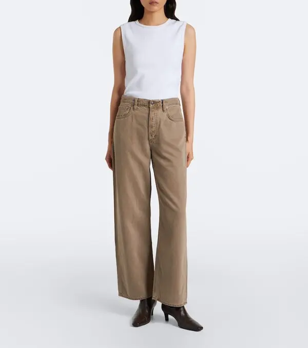 AGOLDE Low Slung Baggy Wide-leg Jeans In Trail