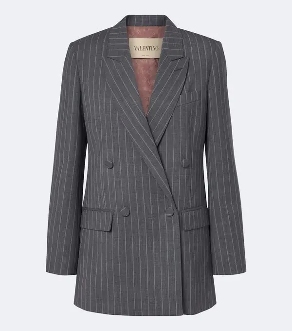 Valentino Garavani Virgin Wool Pinstripe Blazer