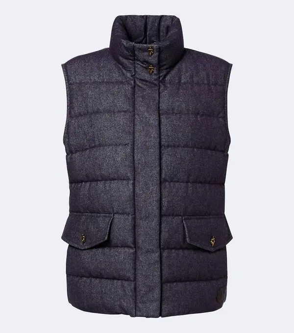 Moncler Bessez Denim Down Vest
