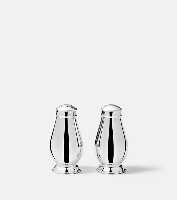 Christofle Albi -plated Salt And Pepper Shakers - Silver