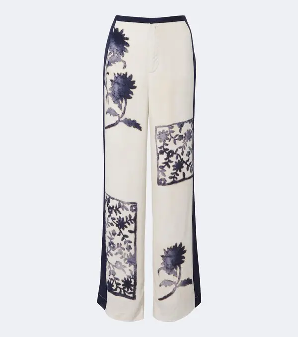 SIR. Phillipa Floral Wide-leg Trousers - Multicoloured