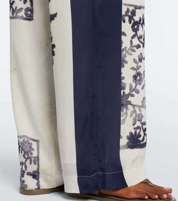 SIR. Phillipa Floral Wide-leg Trousers - Multicoloured