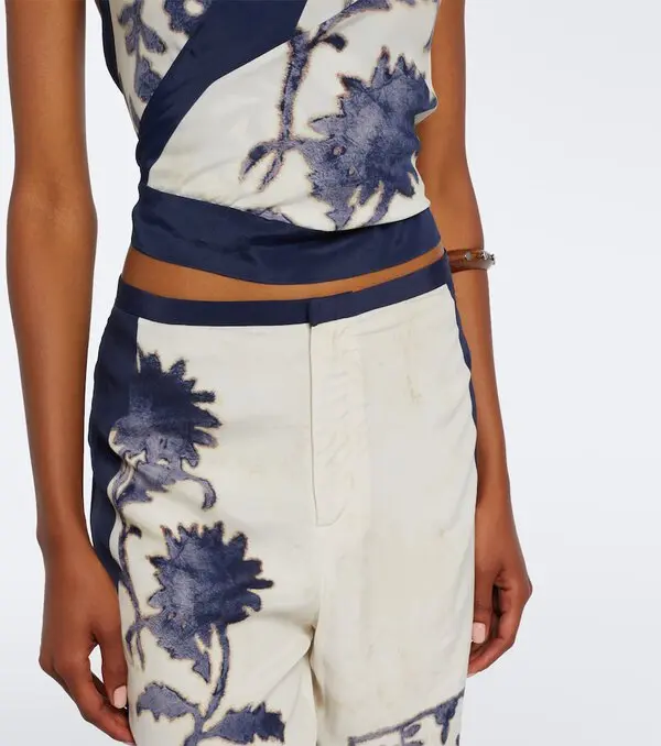 SIR. Phillipa Floral Wide-leg Trousers - Multicoloured