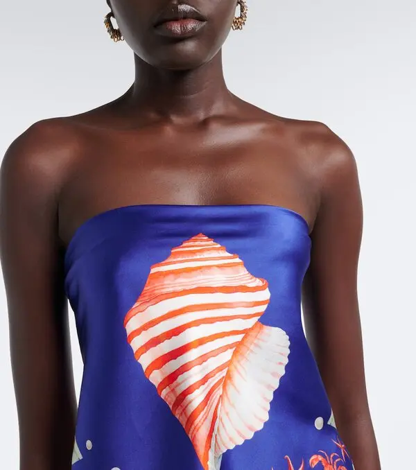 Retrofete Alivia Silk Bandeau Top - Multicoloured