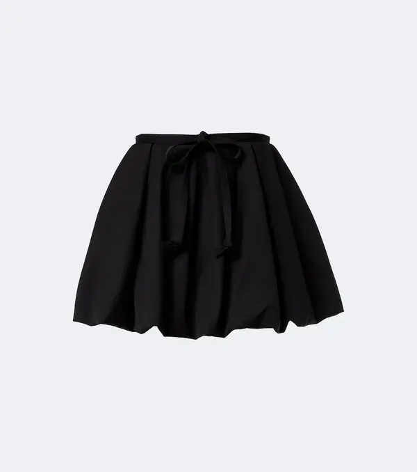PATOU Wool-blend Miniskirt - Black