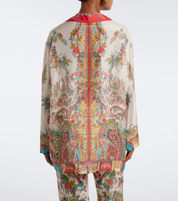 Etro Paisley Oversized Silk Shirt