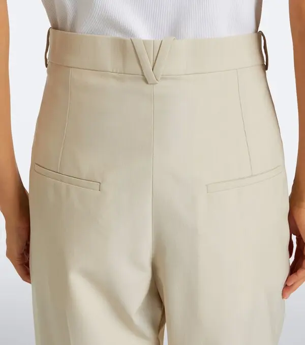 Bottega Veneta Wool And Cotton Wide-leg Pants