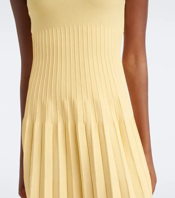 Staud Ellison Pleated Maxi Dress