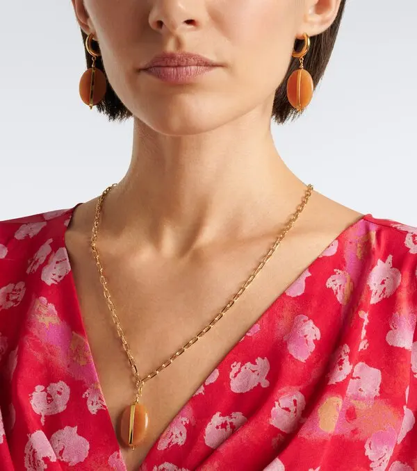Isabel Marant Étoile Drop Earrings With Natural Stone