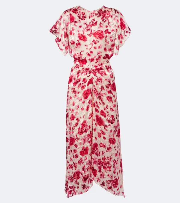Isabel Marant Étoile Herva Floral Devoré Georgette Midi Dress - Multicoloured