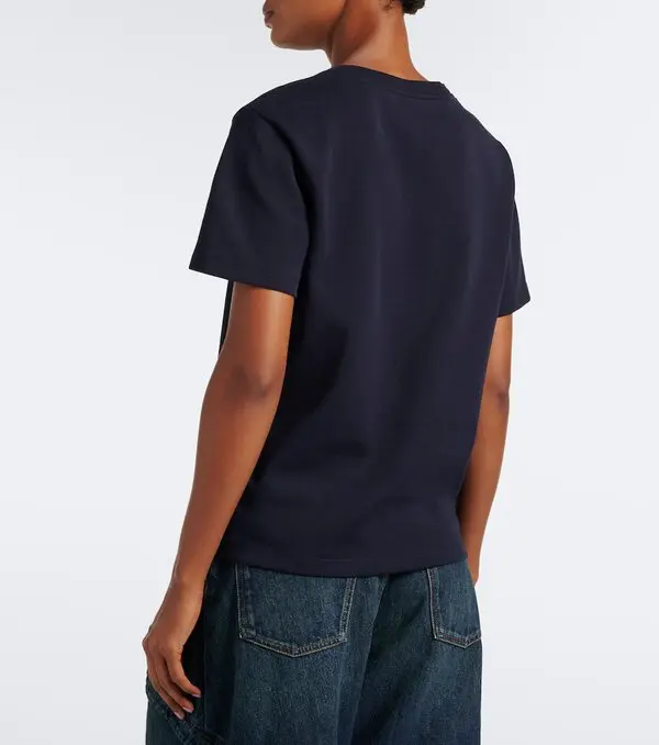 Loewe Cotton-blend Jersey T-shirt With Logo Embroidery