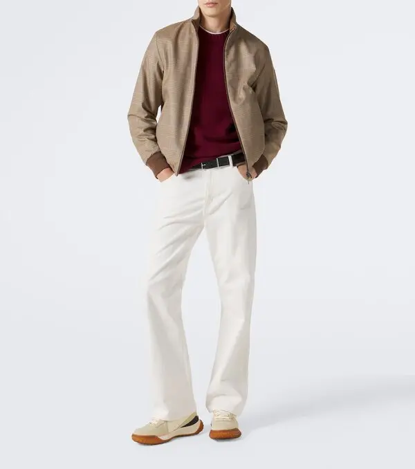 Moncler City Trek Suede-trimmed Sneakers