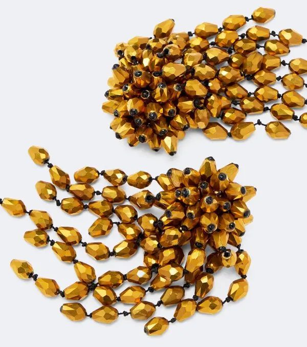 Isabel Marant Étoile Beaded Clip-on Earrings - Gold