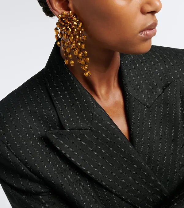 Isabel Marant Étoile Beaded Clip-on Earrings - Gold