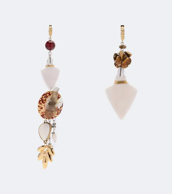Isabel Marant Étoile Anna Asymmetric Drop Earrings - Multicoloured