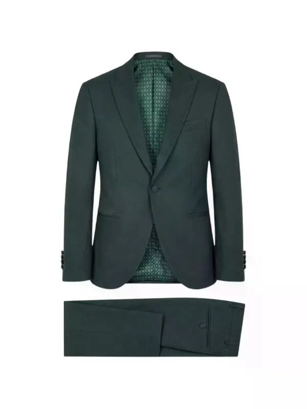 RAMON SANJURJO Peak-lapels Single-breasted Suit - Green
