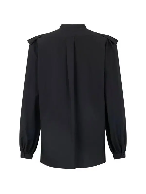 Alberta Ferretti Ruffled Lace-panel Shirt