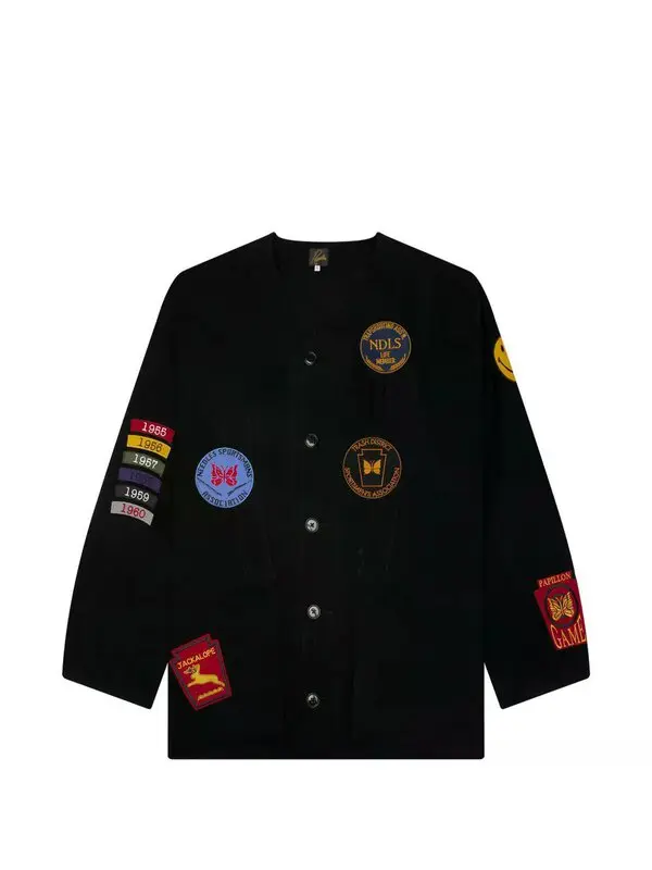 Needles Shooting Patch-detail Waxed Jacket