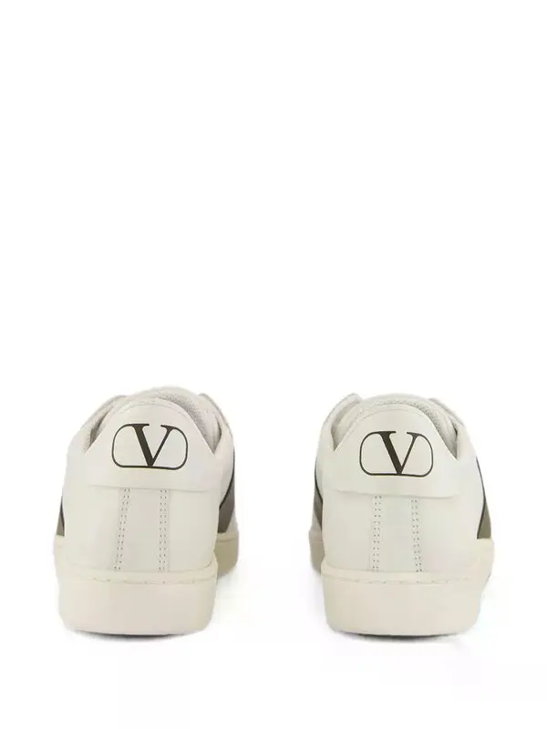 Valentino Garavani Vlogo Signature Panelled Leather Sneakers - White