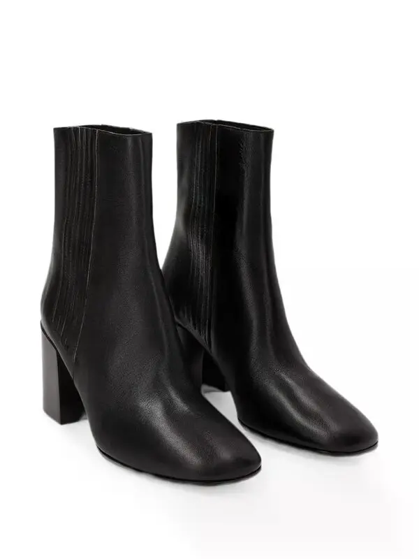 Dries Van Noten Heeled Leather Chelsea Boots - Black