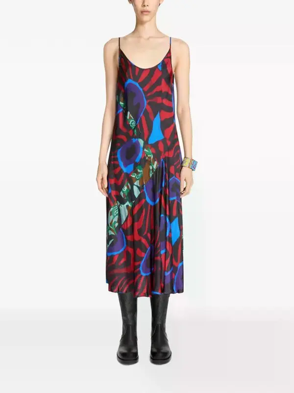 Dries Van Noten Printed Slip Dress