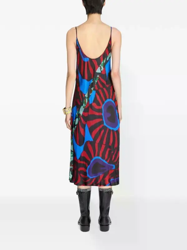 Dries Van Noten Printed Slip Dress