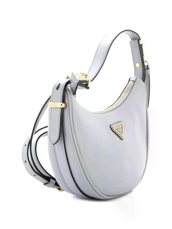Prada Half Moon Hobo Bag - Grey