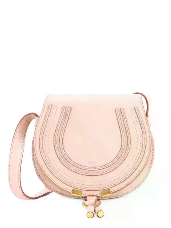 Chloé Marcie Small Leather Crossbody Bag - Neutrals