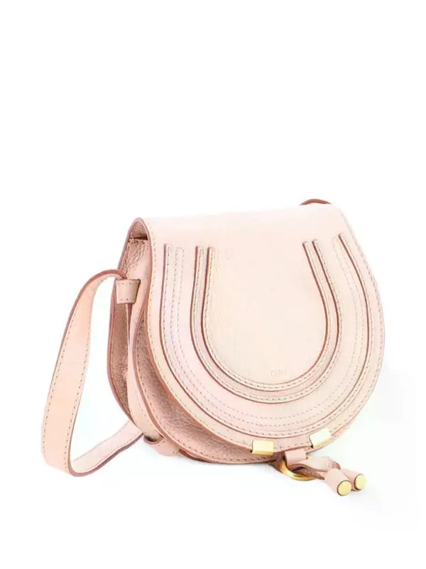 Chloé Marcie Small Leather Crossbody Bag - Neutrals