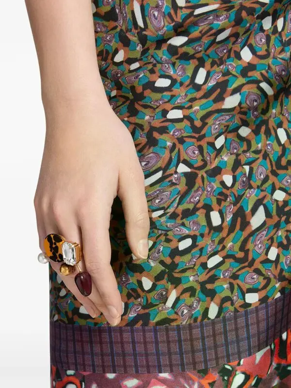 Dries Van Noten Hand-painted Tortoiseshell Motif Ring