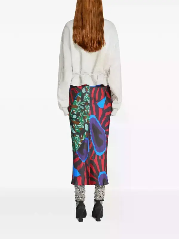 Dries Van Noten Cropped Mélange Cotton Jersey Sweatshirt - Grey