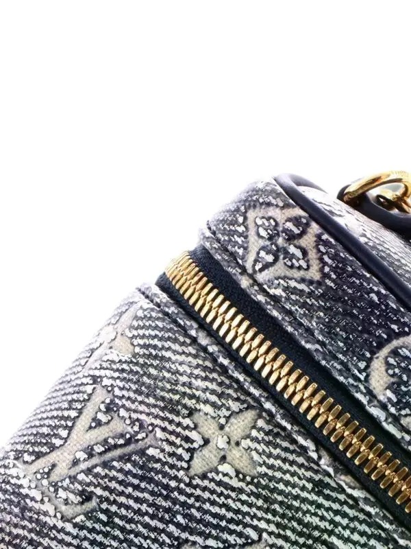 LOUIS VUITTON Monogram Jacquard Canvas Micro Satchel Vanity Case - Blue