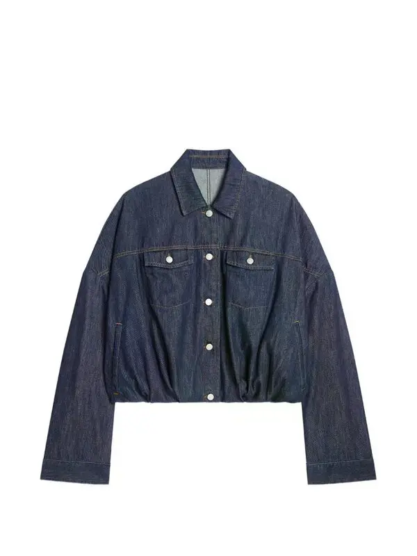 Dries Van Noten Gathered Denim Jacket