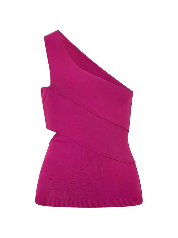 Alberta Ferretti One-shoulder Knit Top