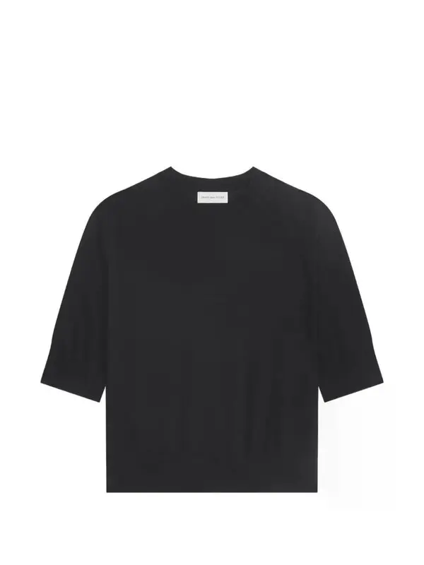Dries Van Noten Fine Merino Wool Short-sleeved Sweater
