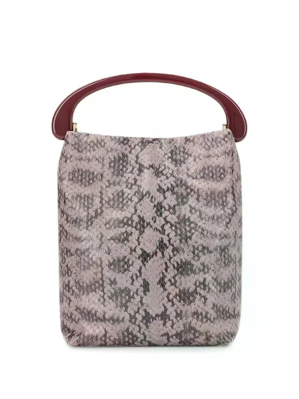 Dries Van Noten Micro Snakeskin-printed Calf Leather Bag
