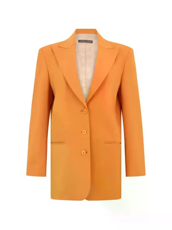 Alberta Ferretti Single-breasted Jacket - Orange